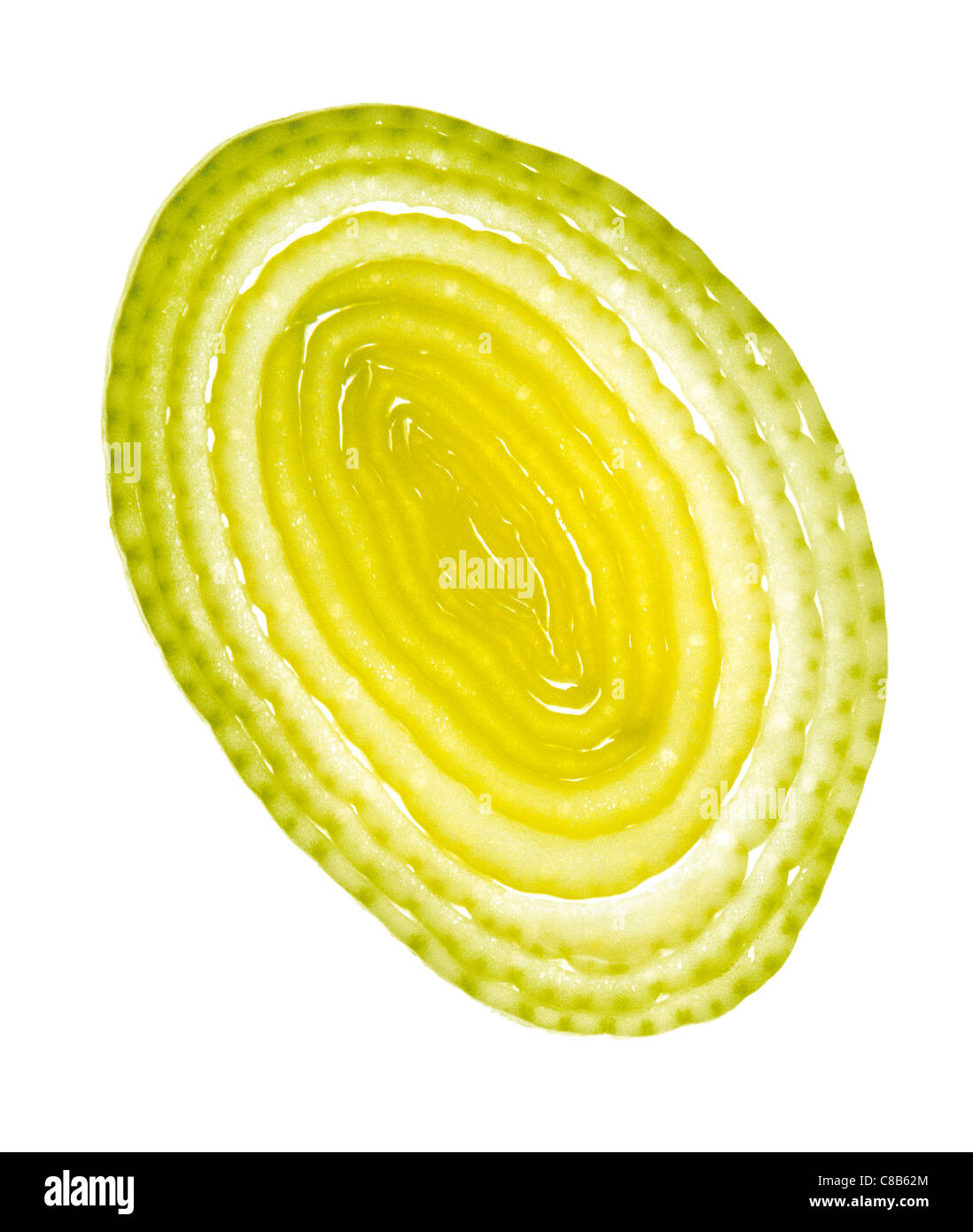Leek slice Cut Out Stock Images & Pictures - Alamy