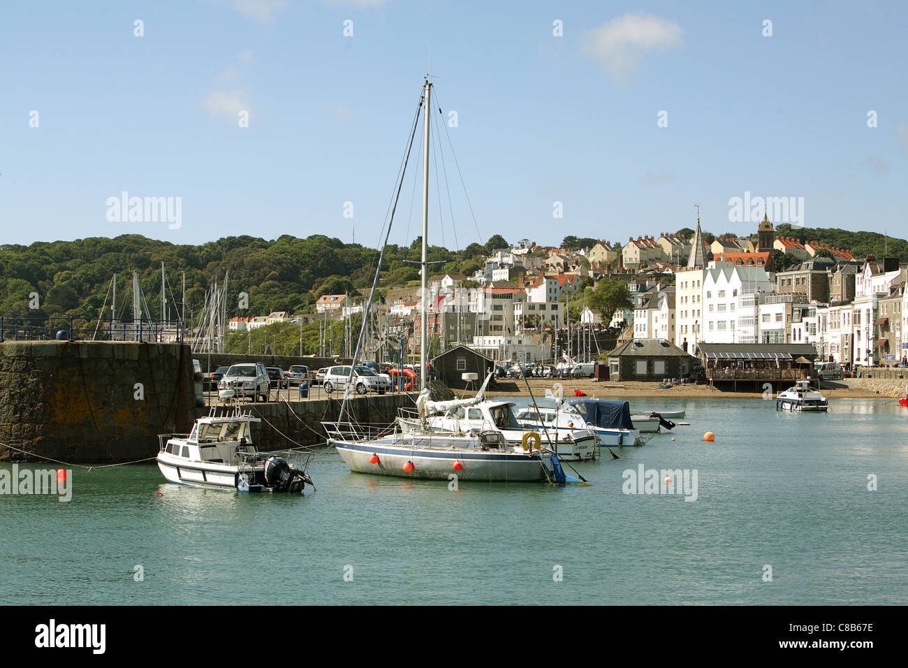Harbour view St Peter Port Guernsey Stock Photo - Alamy