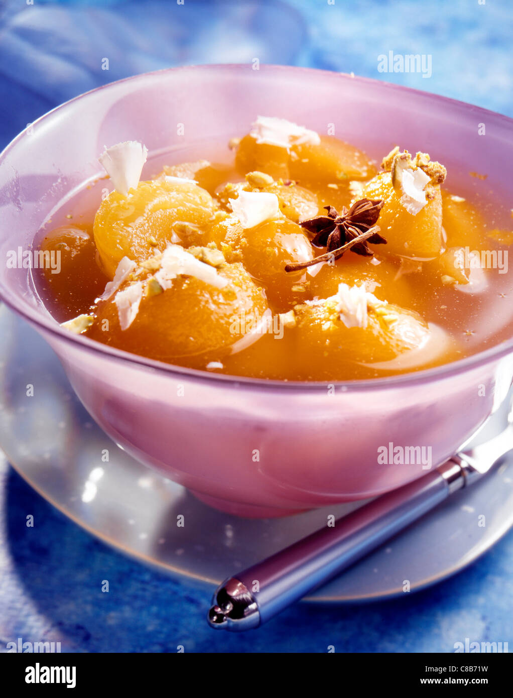 apricot mint soup Stock Photo - Alamy