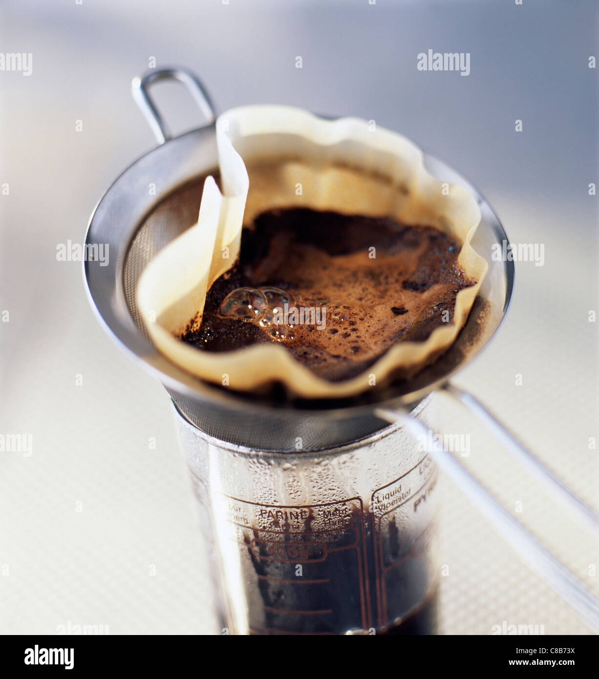 Coffee in filter Stock Photo - Alamy