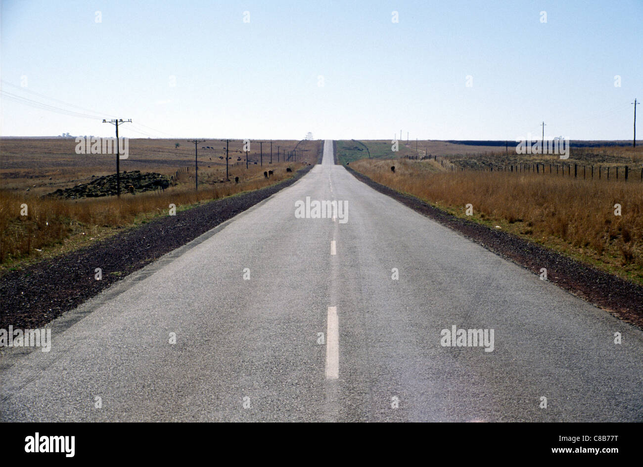 Rural road in South Africa Stock Photo - Alamy