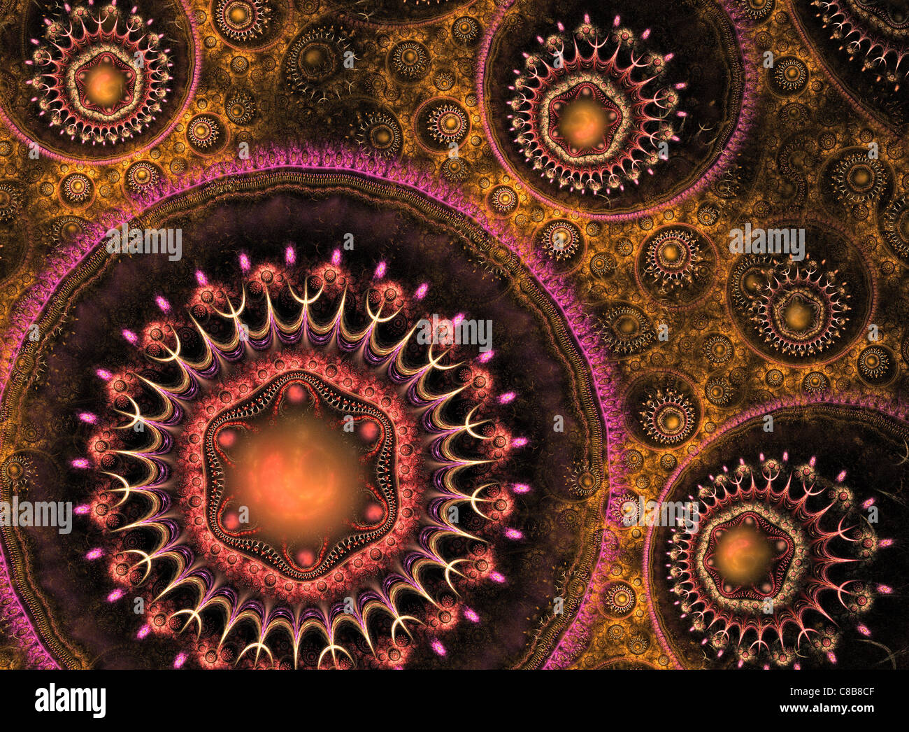 Fractal Created Using A Julian Iteration Stock Photo - Alamy