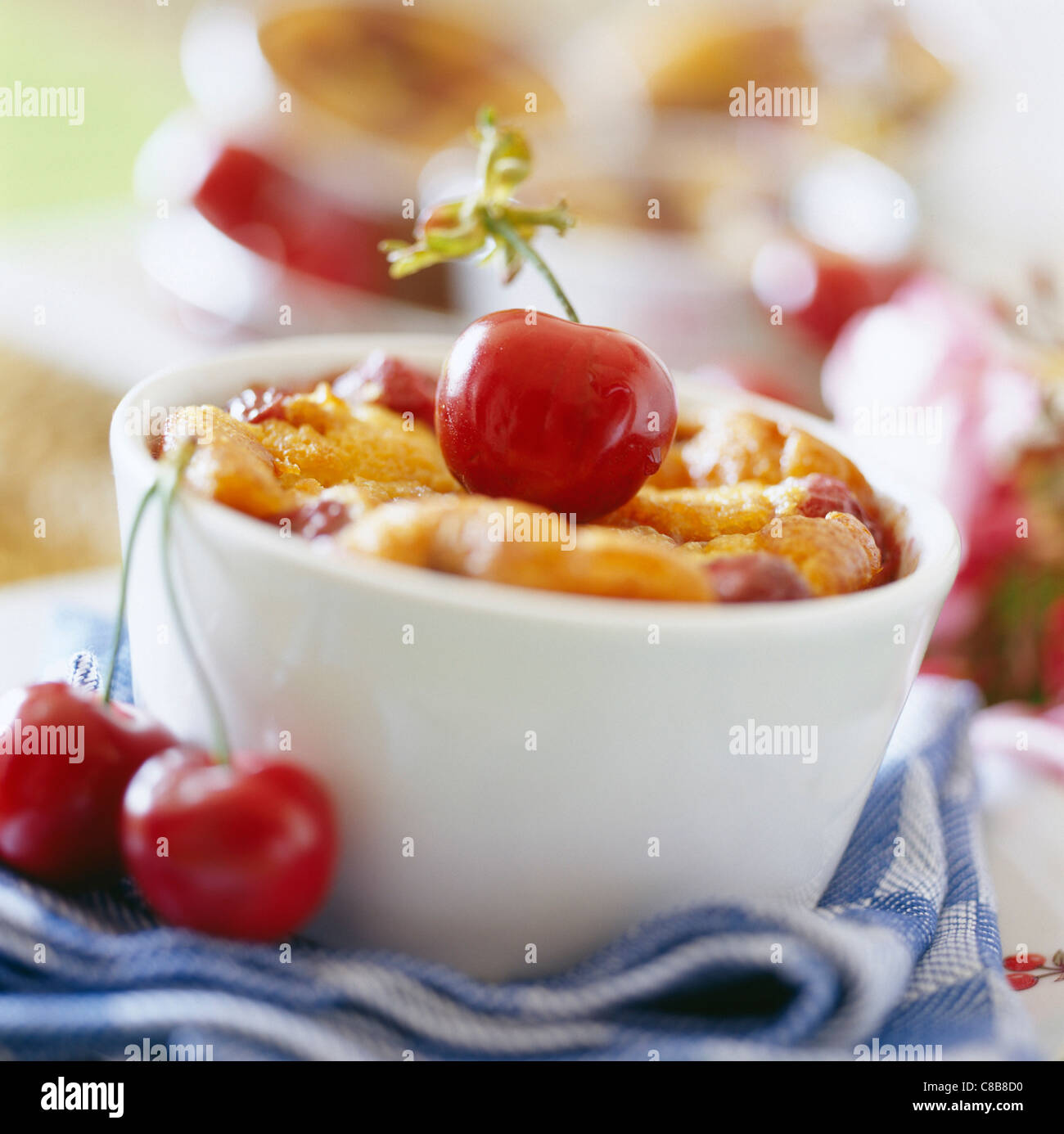 Cherry clafoutis batter pudding hi-res stock photography and images - Alamy