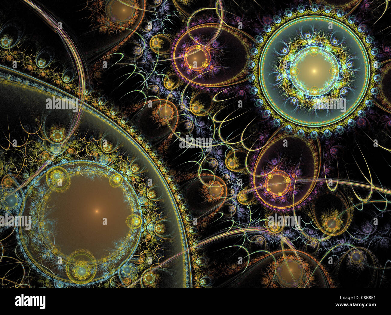 Fractal Created Using A Julian Iteration Stock Photo - Alamy