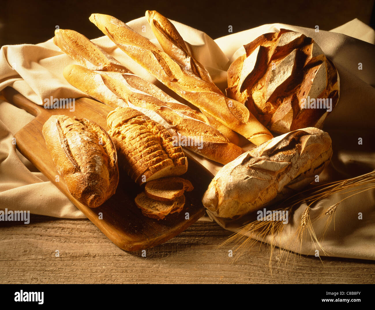 Selection of bread Stock Photo - Alamy