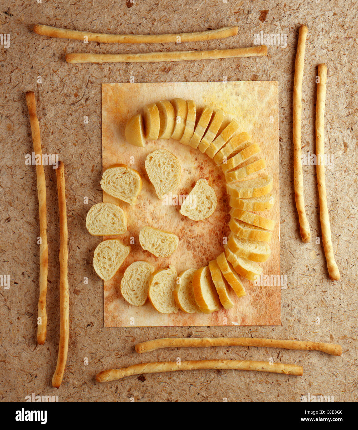 Composition of bread Stock Photo - Alamy