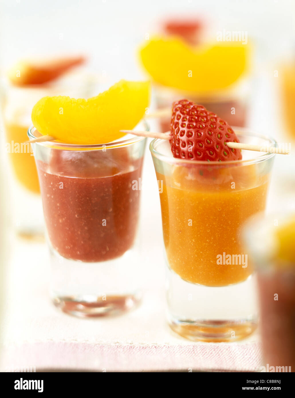 Pureed fruit desserts Stock Photo - Alamy
