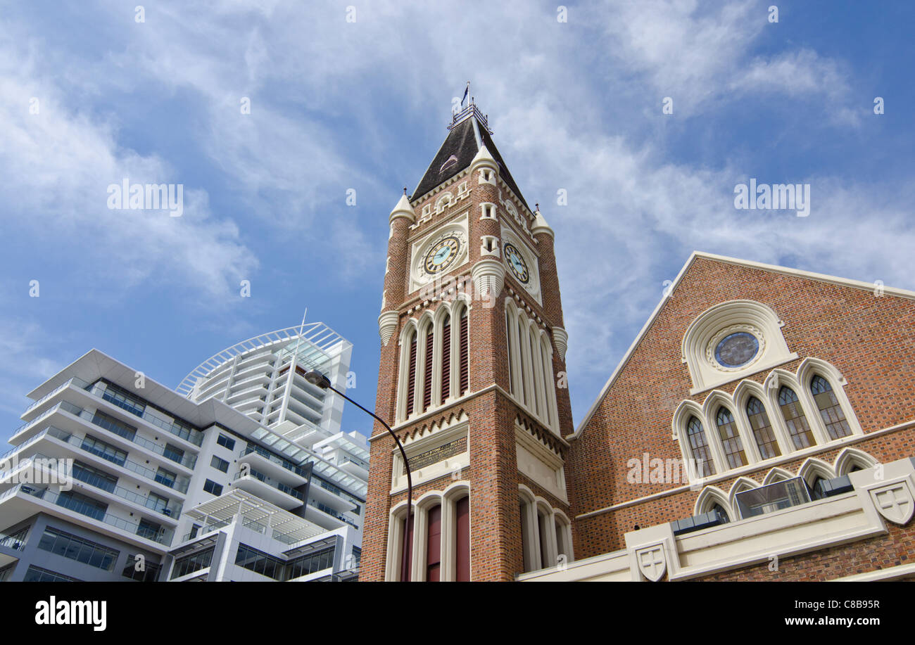 Perth's old and new skyline on the corner of Barrack and Hay St., Perth ...