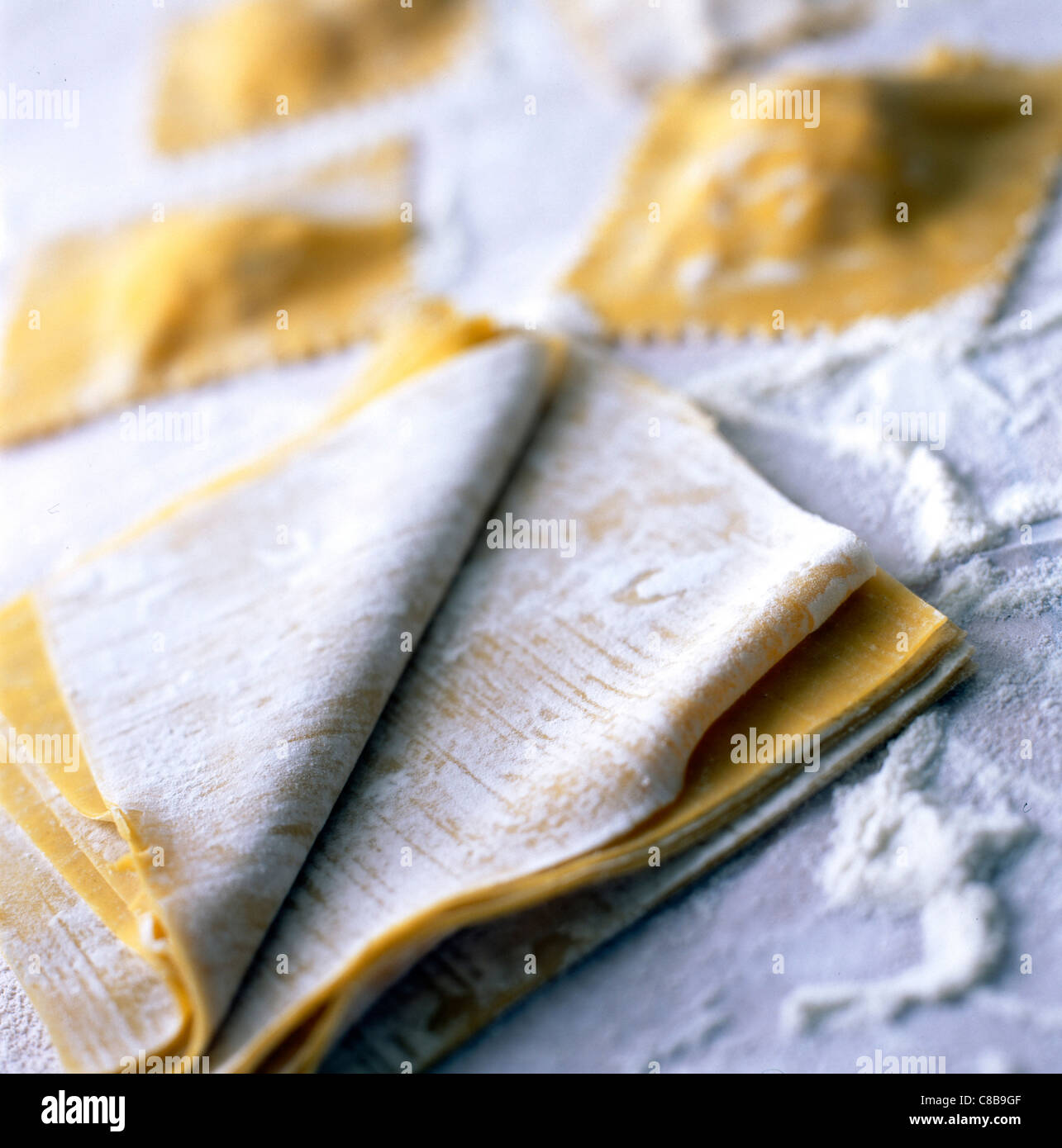 Folded pasta hi-res stock photography and images - Alamy