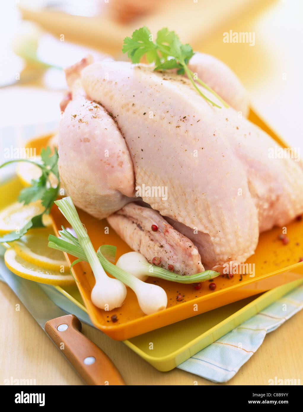 Raw and chicken hi-res stock photography and images - Alamy