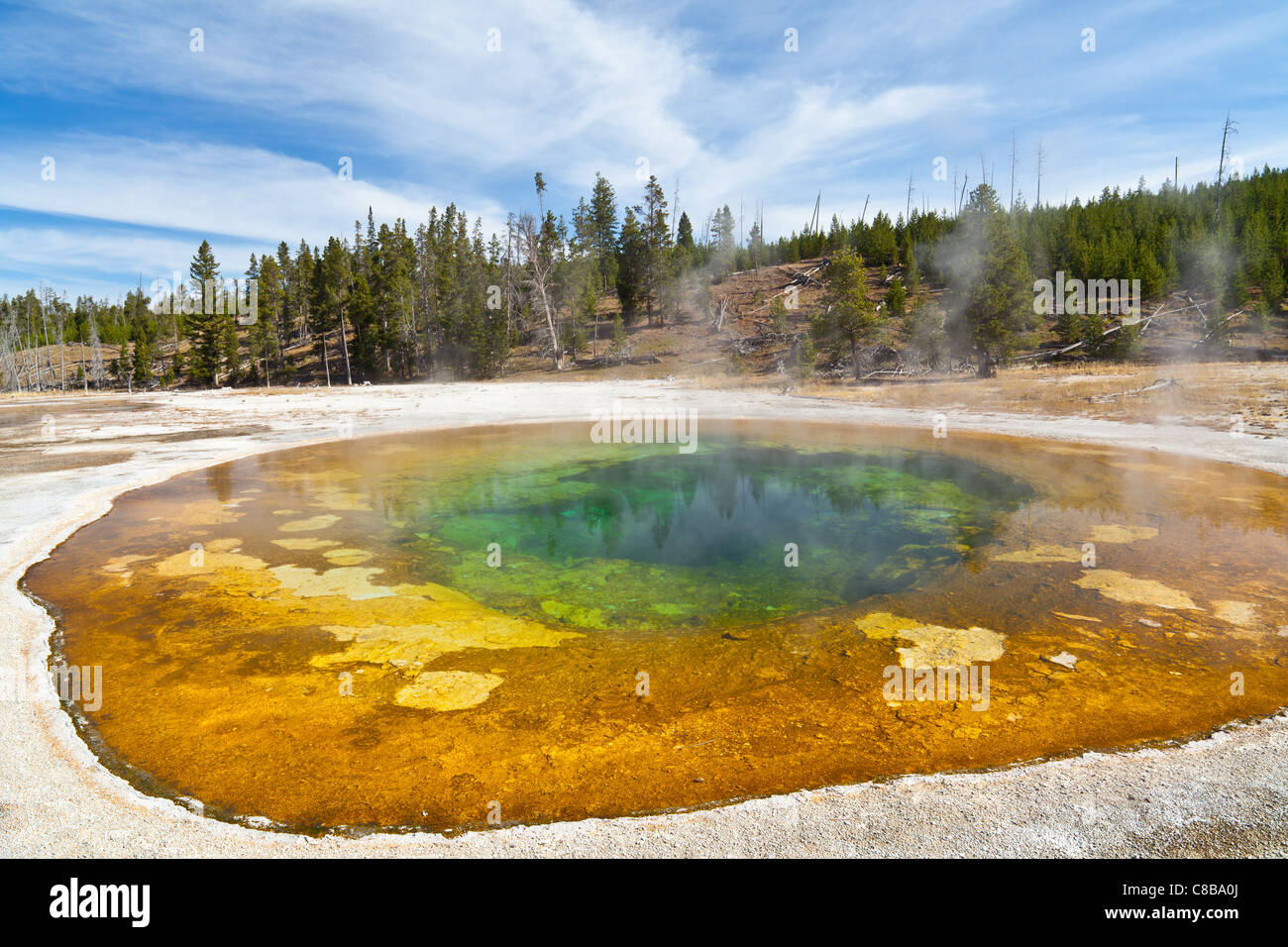 Beauty Pool is part of the Upper Geyser Basin in Yellowstone National ...