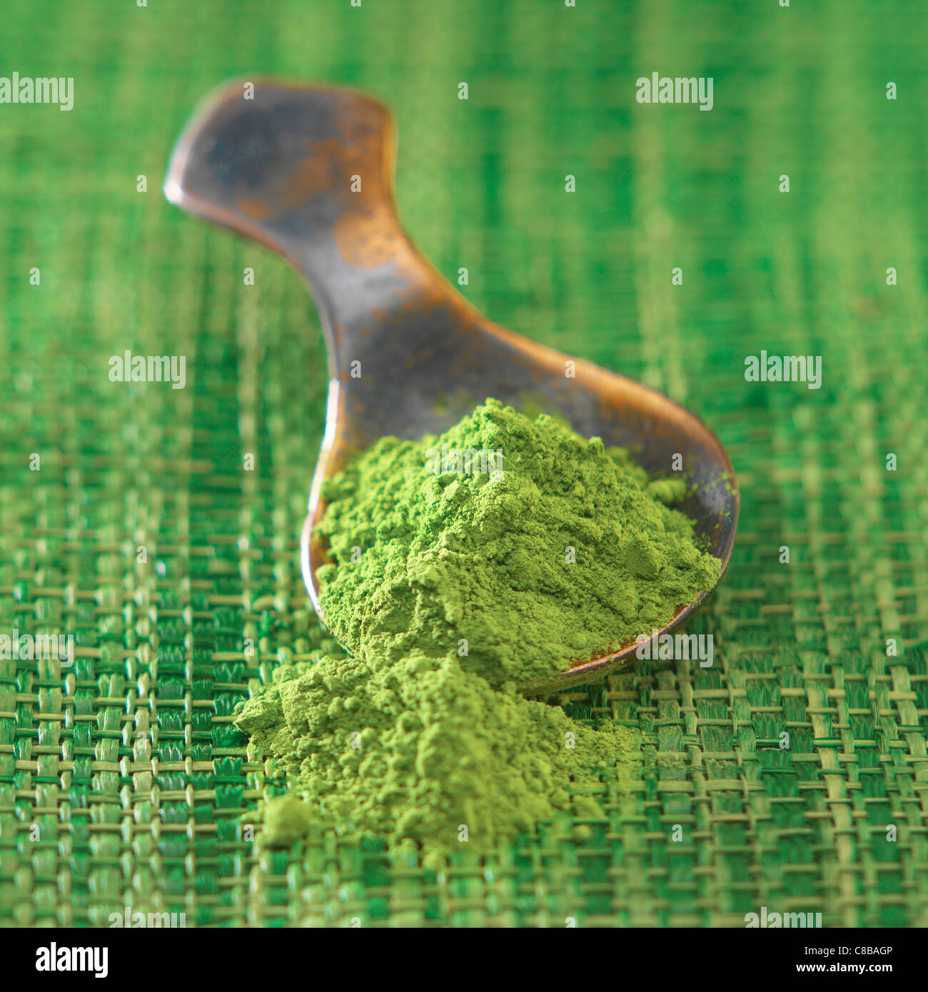 powdered Matcha green tea Stock Photo - Alamy