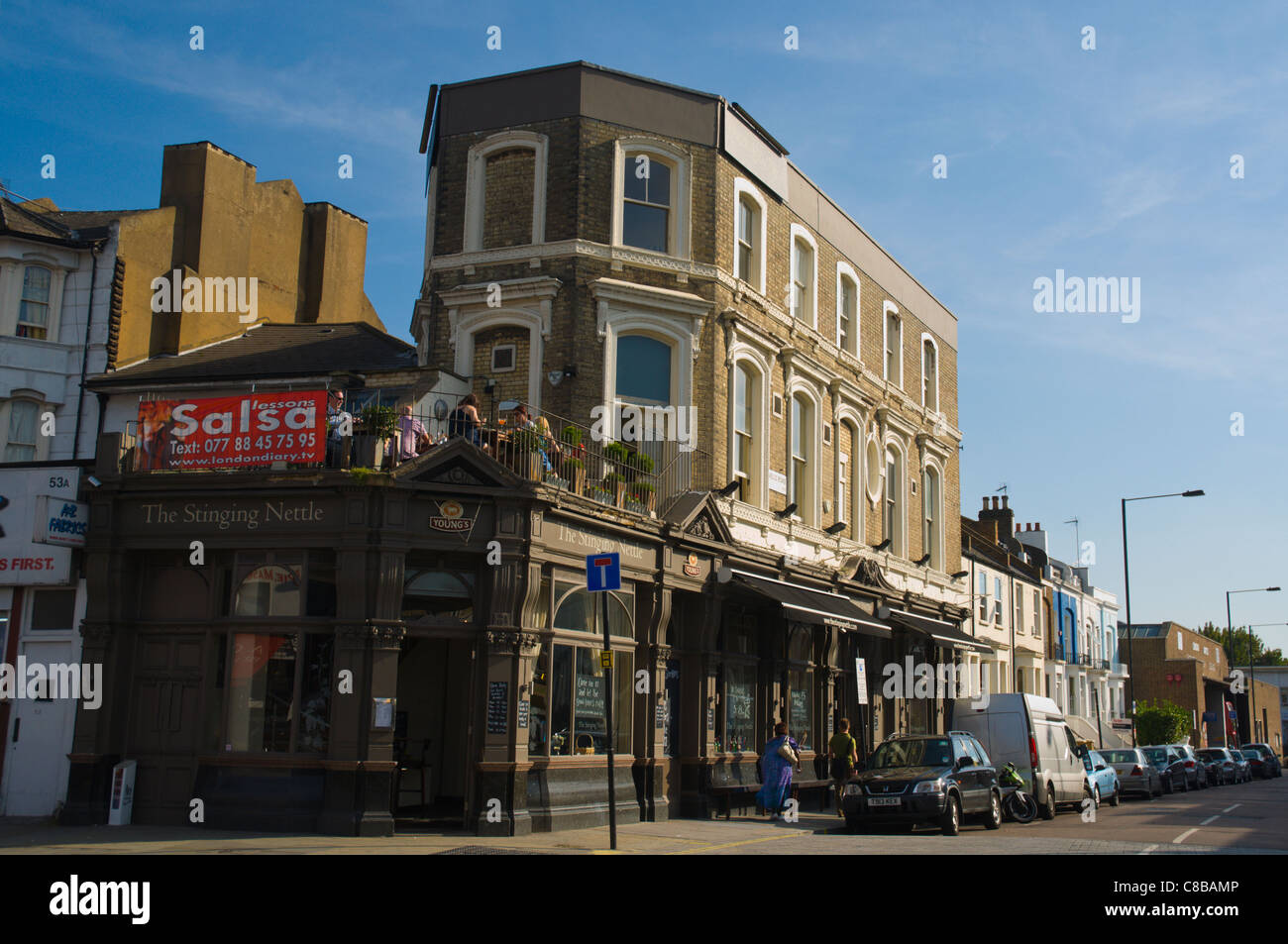 Corner of Wells Road and Goldhawk Road streets Shepherd's Bush district ...