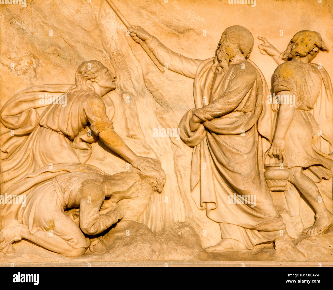 Moses water from rock hi-res stock photography and images - Alamy