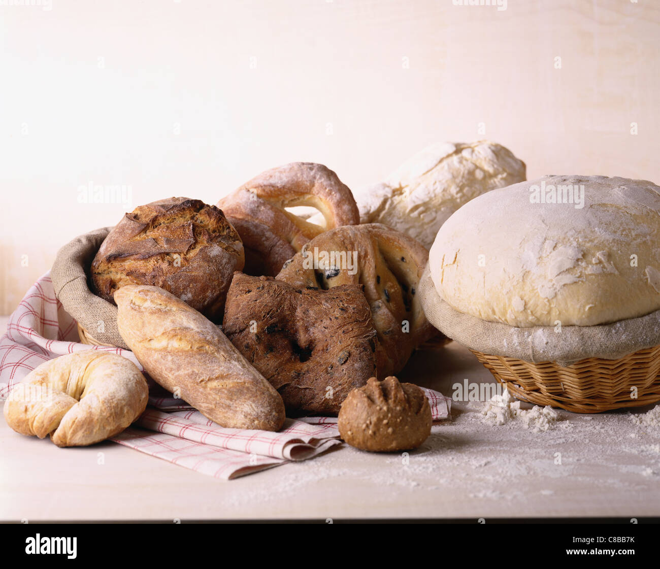 selection of bread Stock Photo - Alamy