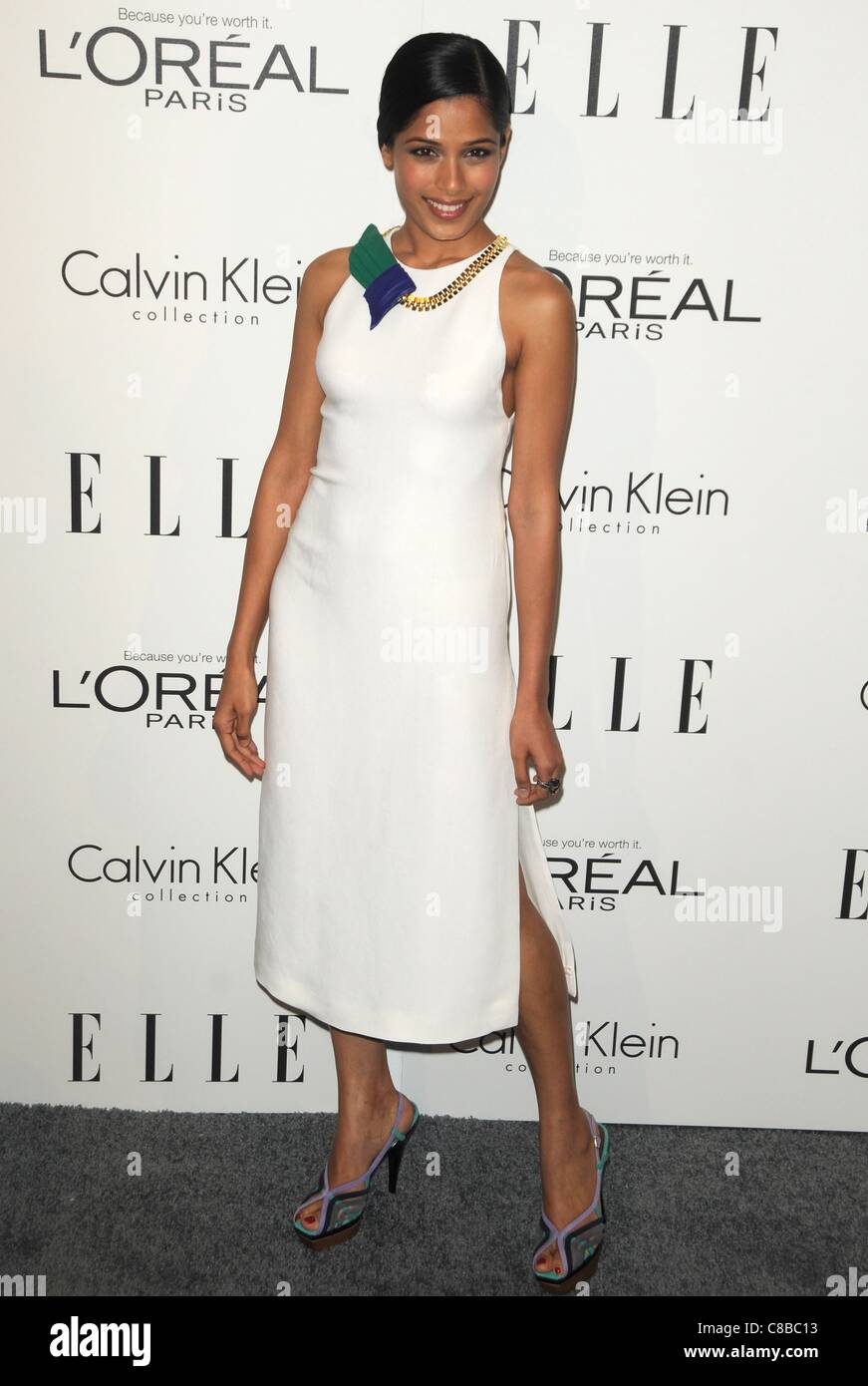 Freida Pinto at arrivals for ELLE's 18th Annual Women in Hollywood ...