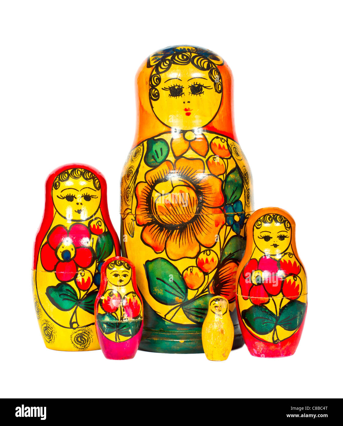 Matryoshka on a white background Stock Photo - Alamy