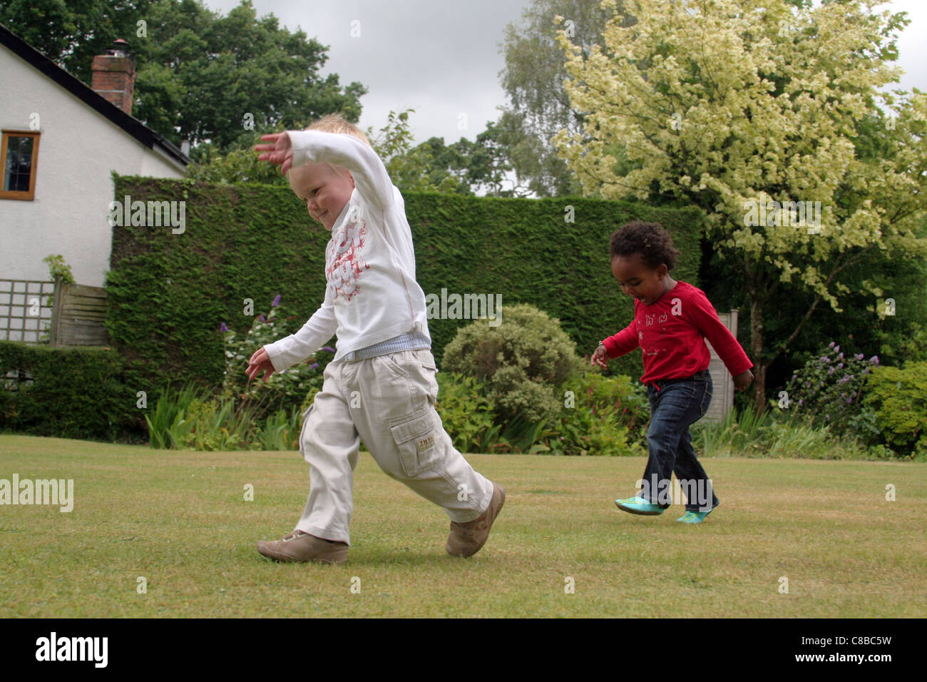 Children Playing Games Black And White Stock Photos & Children Playing ...