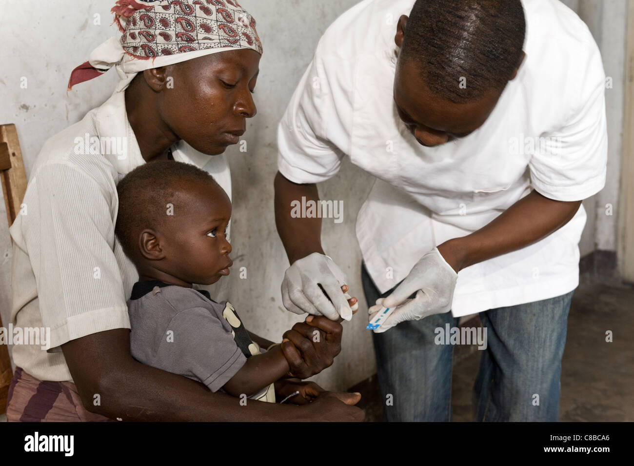 Rapid HIV testing of a child whose mother is HIV/AIDS positive in ...