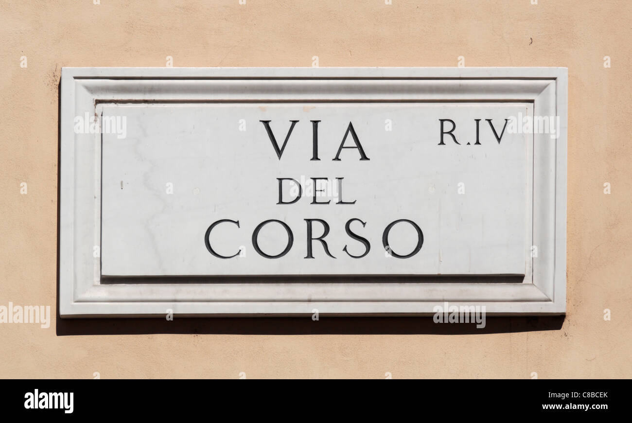 Via del corso hi-res stock photography and images - Alamy