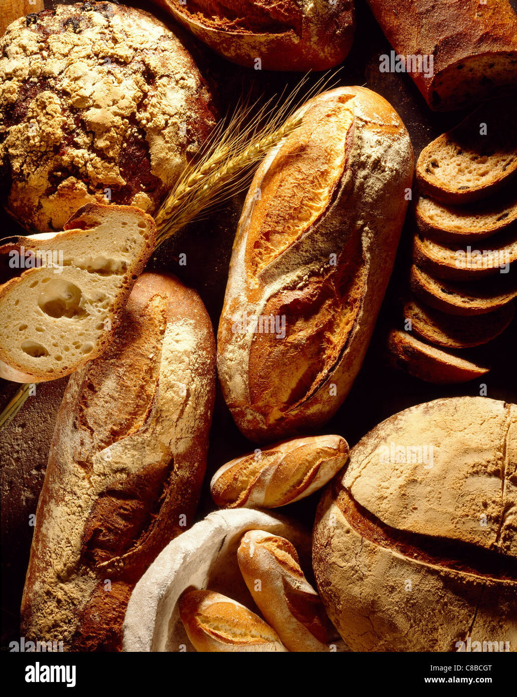 selection of bread Stock Photo - Alamy