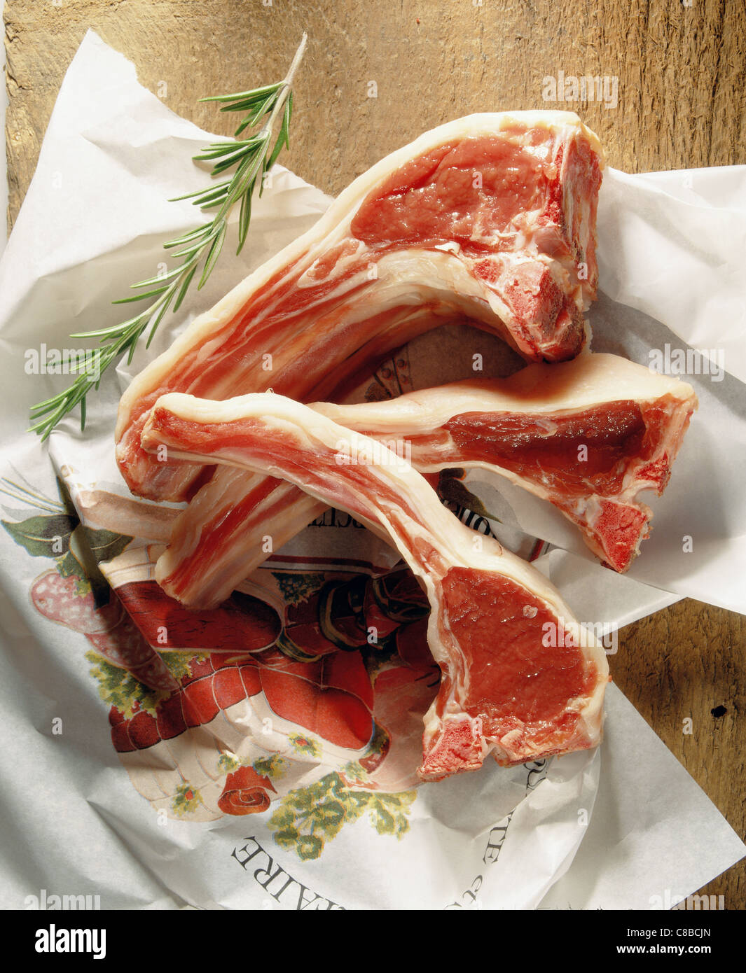 raw lamb chops Stock Photo - Alamy