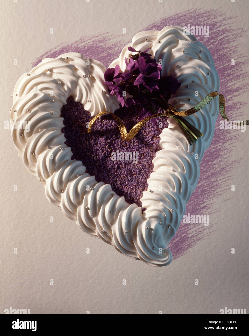 Heart shaped violet hi-res stock photography and images - Alamy