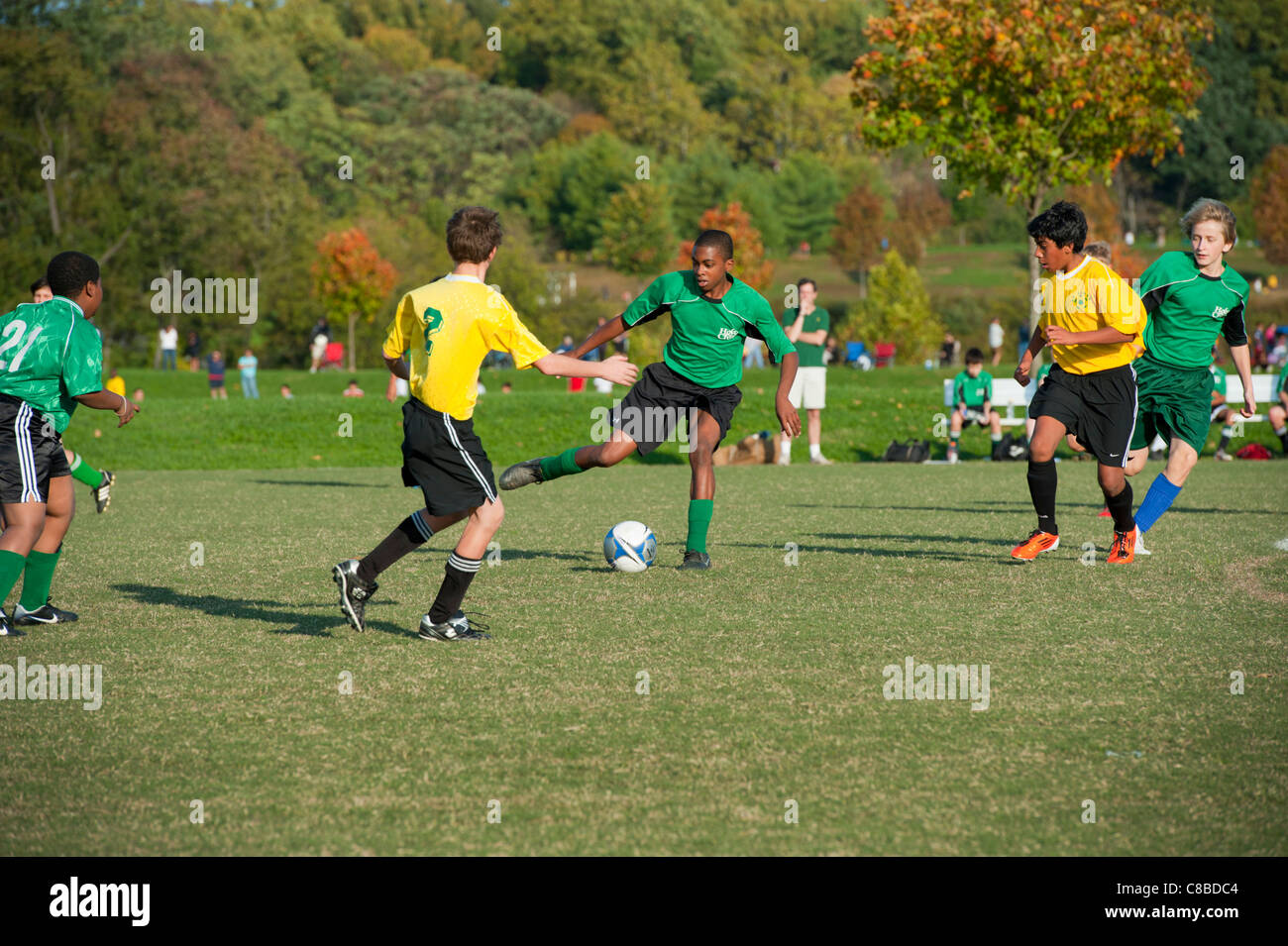 Boys youth soccer teams in hi-res stock photography and images - Alamy