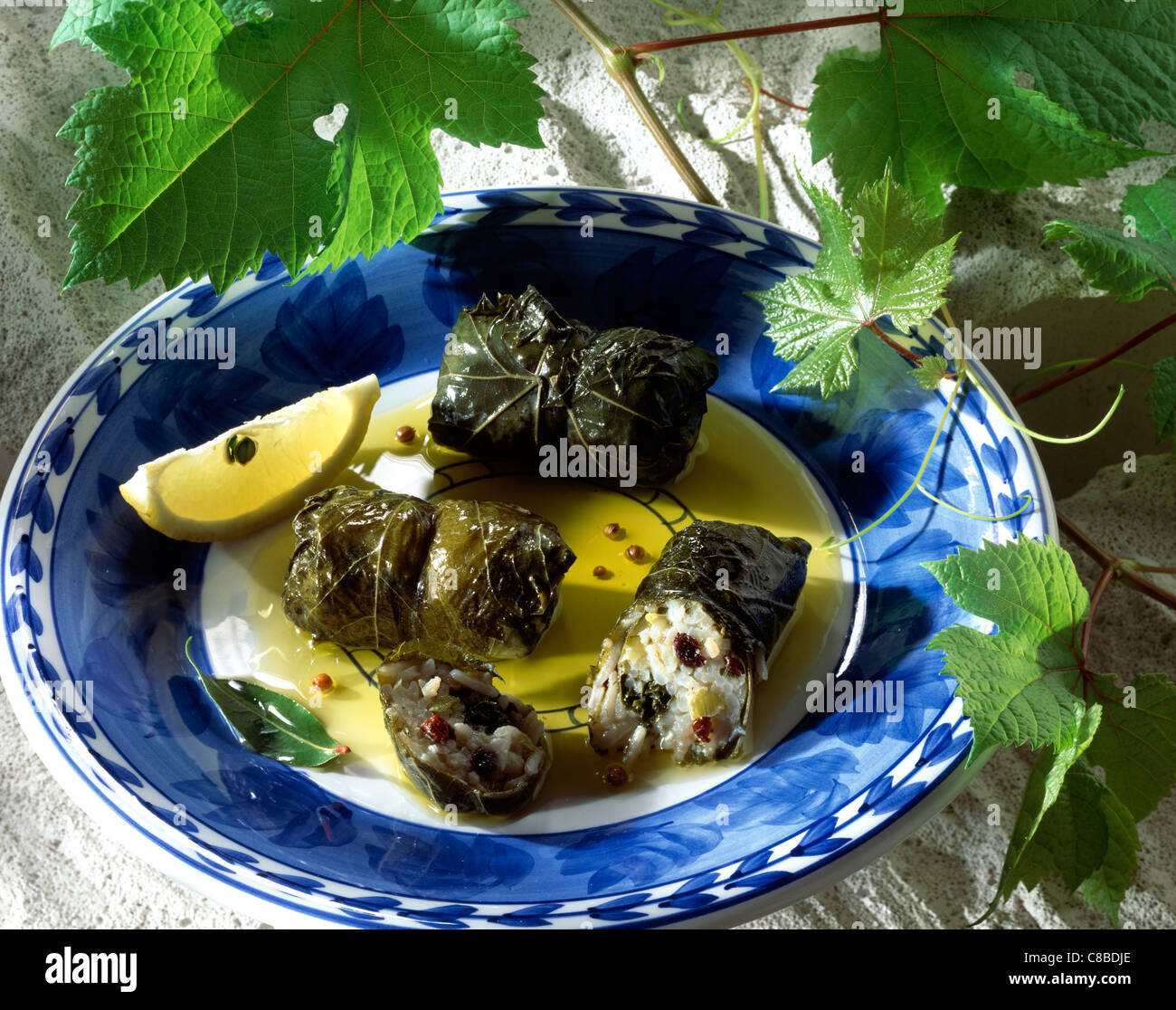 Stuffed vine leaves hi-res stock photography and images - Alamy