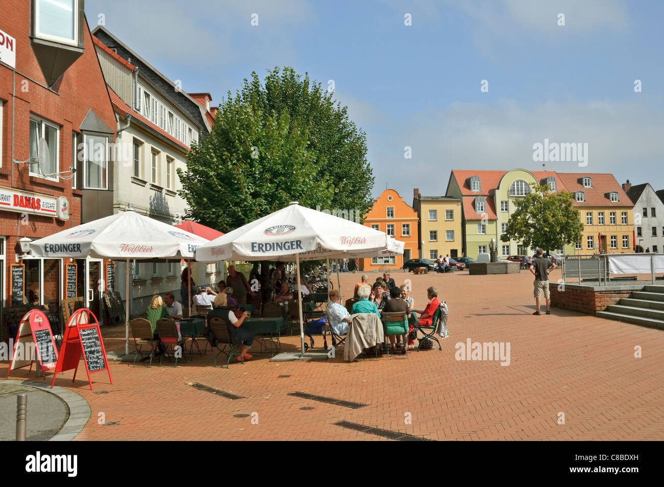 The market square in Barth, Mecklenburg-Vorpommern, Germany Stock Photo ...