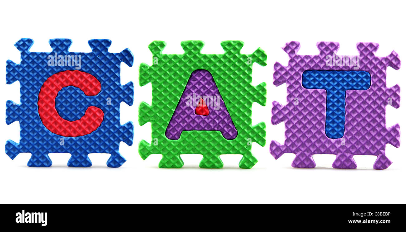 Alphabet puzzle pieces Stock Photo - Alamy