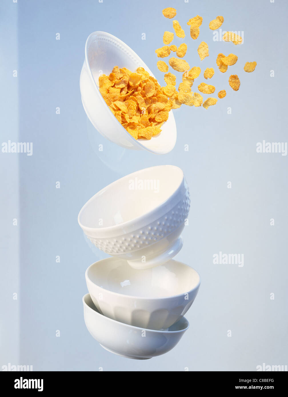 flying bowls and cereal Stock Photo - Alamy