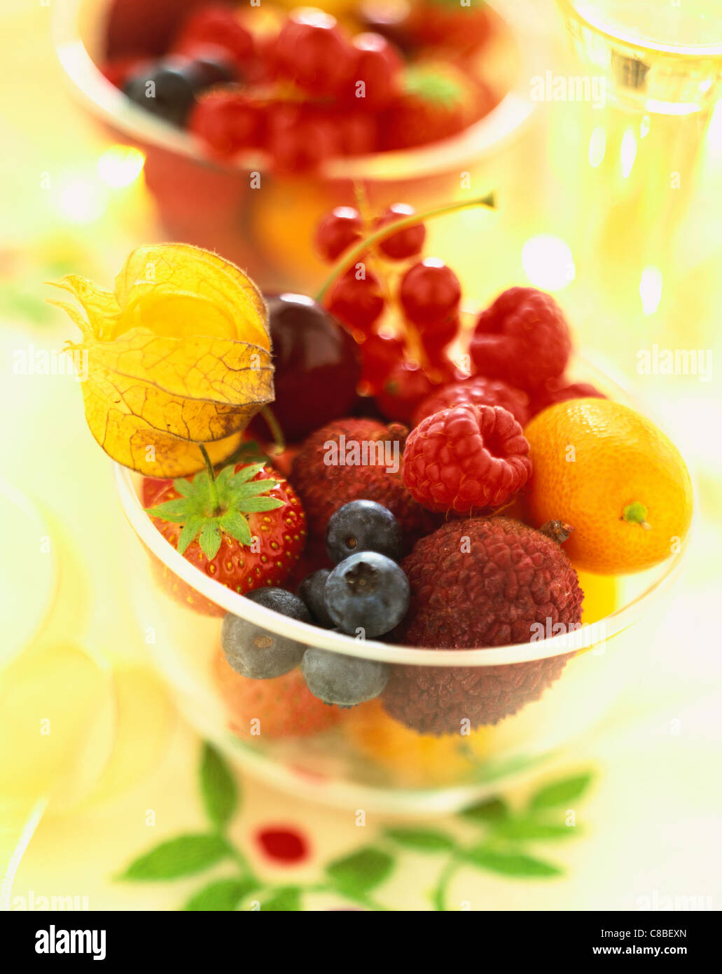dish of fresh fruit Stock Photo - Alamy