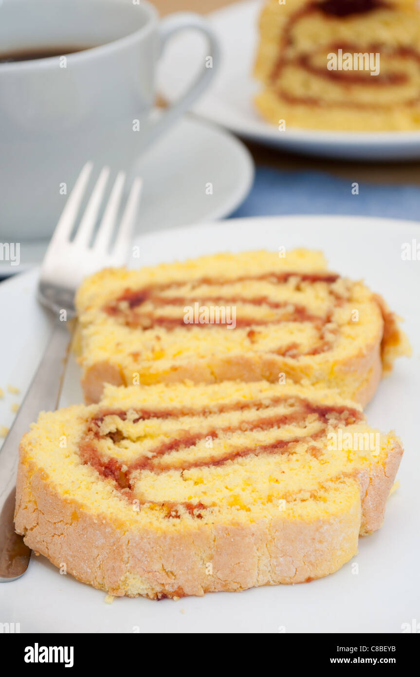 Swiss roll jam hi-res stock photography and images - Alamy