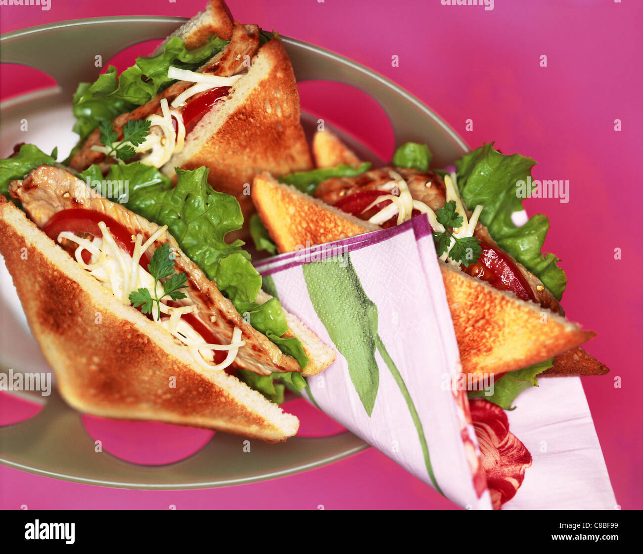 Triangle sandwiches hi-res stock photography and images - Alamy