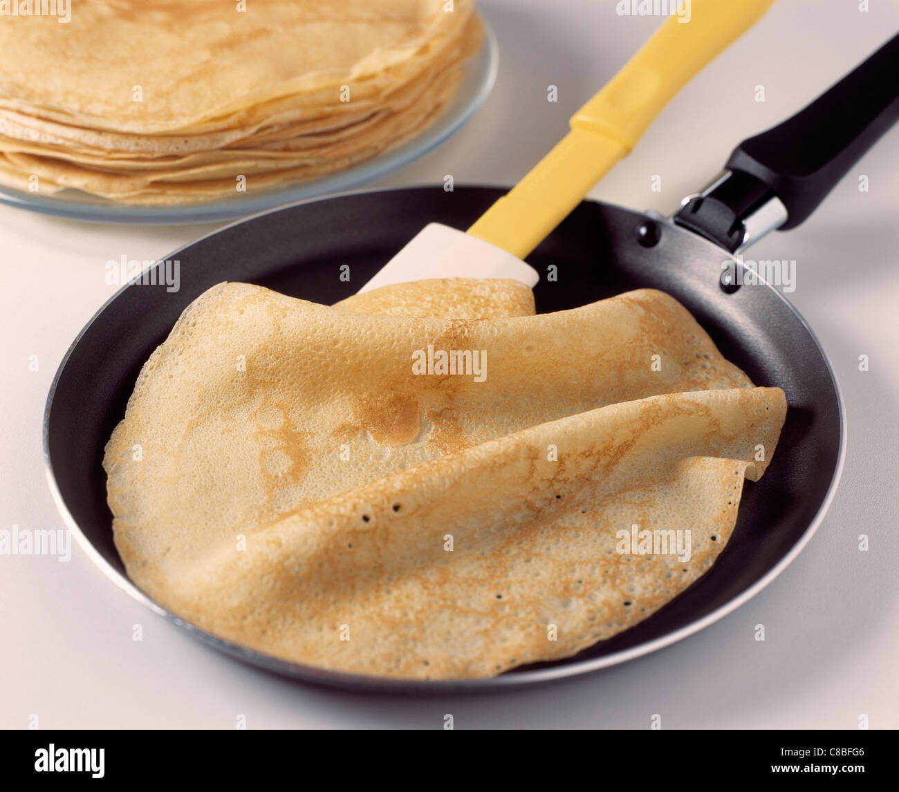 making a crepe Stock Photo - Alamy