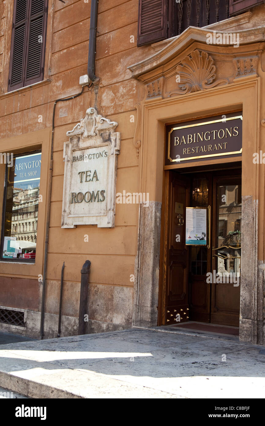 Babington's Restaurant next to the Spanish Steps Rome Italy Stock Photo ...