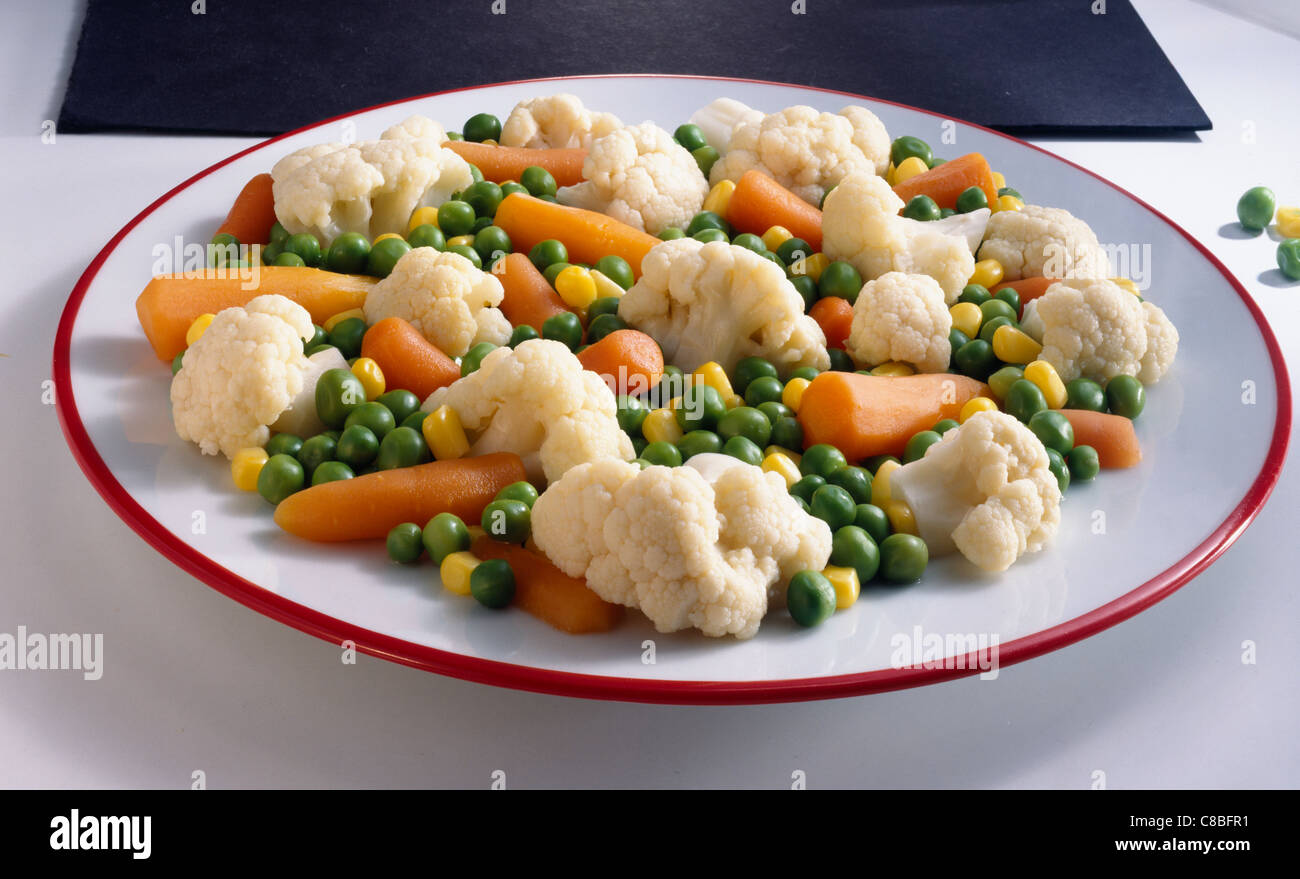 plate of vegetables Stock Photo - Alamy