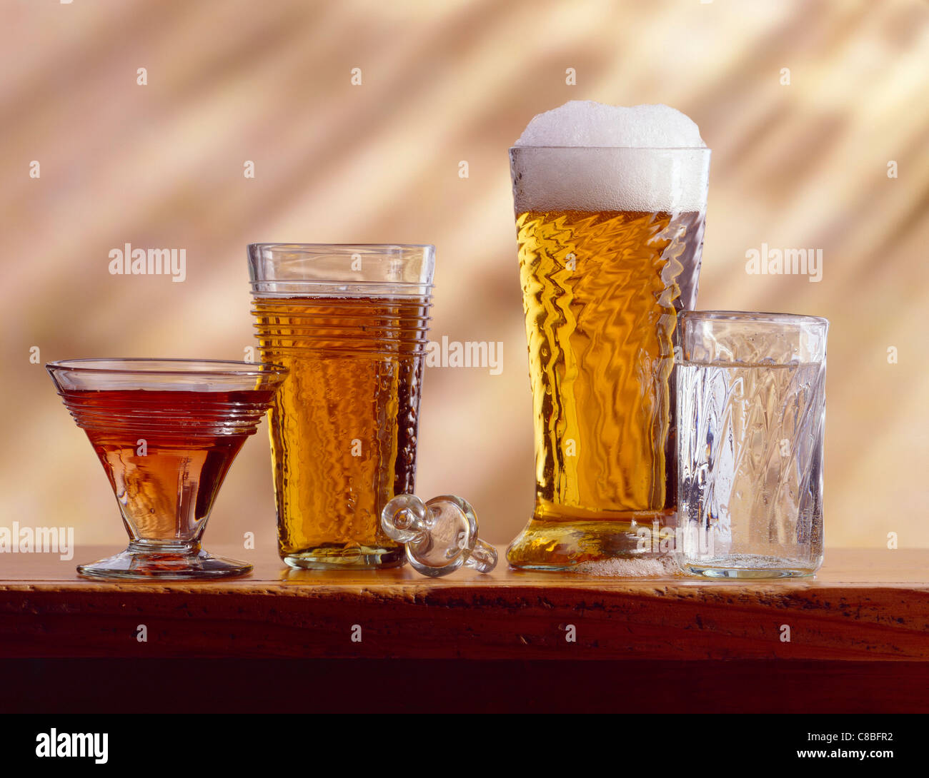 selection of drinks Stock Photo - Alamy