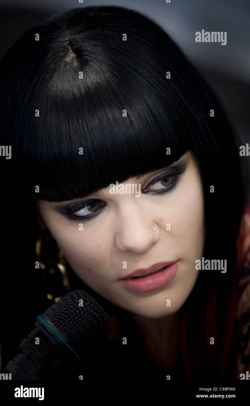 Singer Jessie J at the opening of the recording studio at Birmingham ...