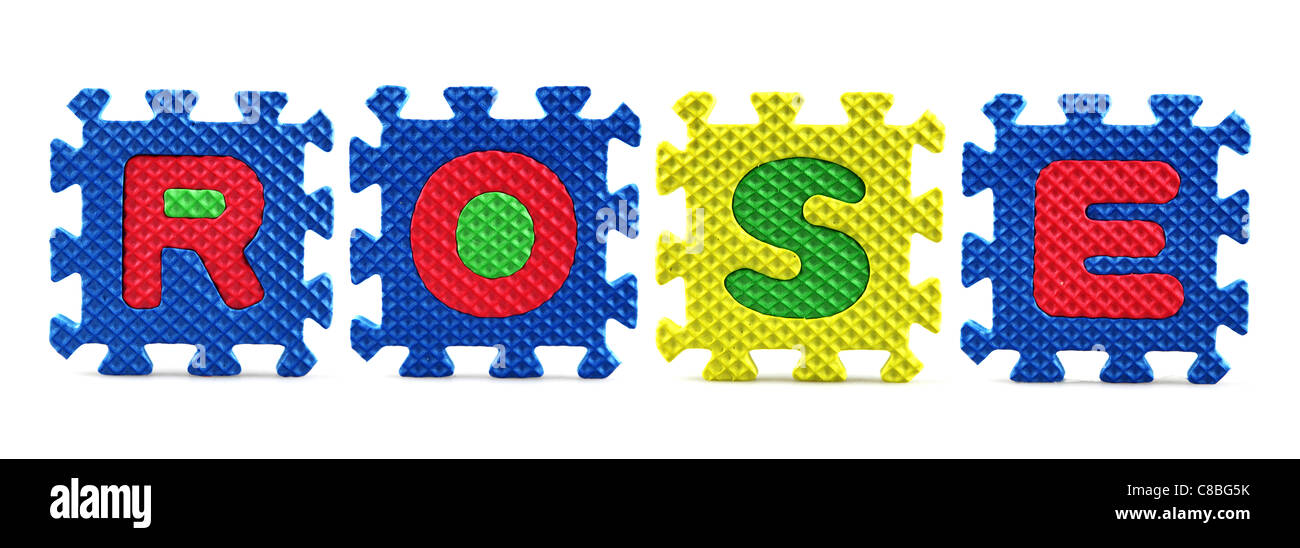 Alphabet puzzle pieces Stock Photo - Alamy