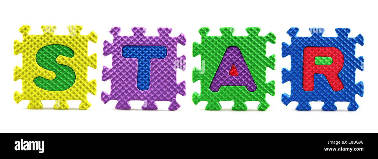Alphabet puzzle pieces Stock Photo - Alamy