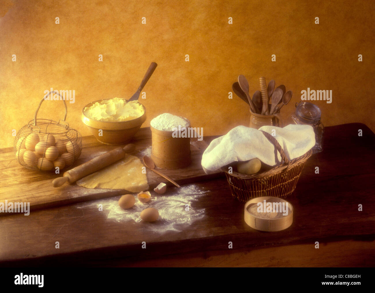 composition of pastry and cake ingredients Stock Photo - Alamy