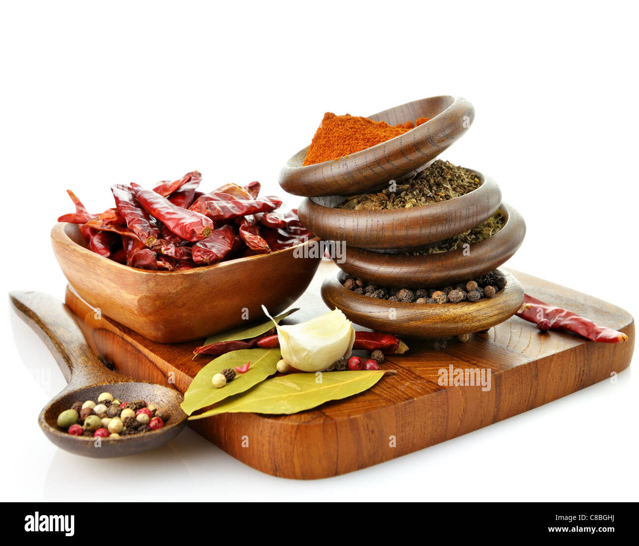 Seasoning assortment Cut Out Stock Images & Pictures - Alamy