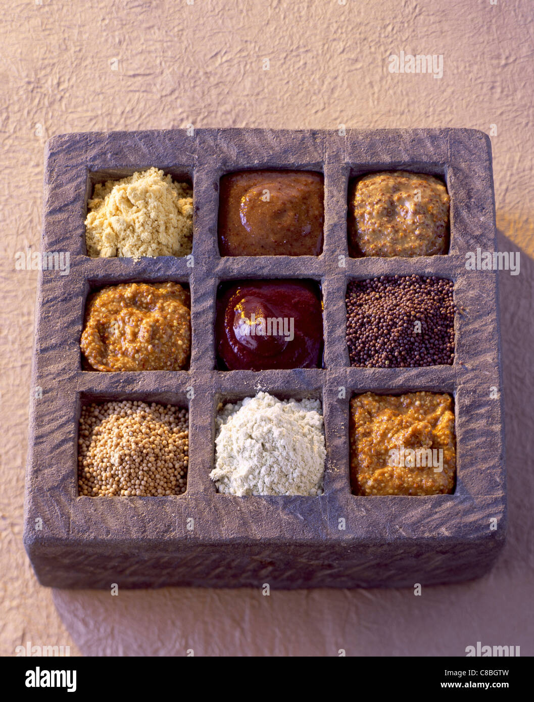 selection of mustards Stock Photo - Alamy