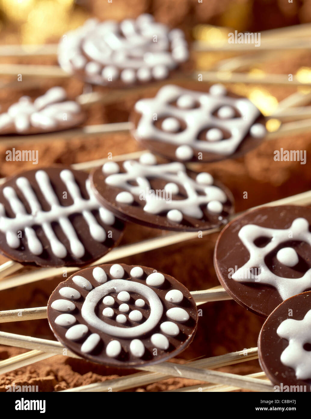 iced petit four biscuits Stock Photo - Alamy