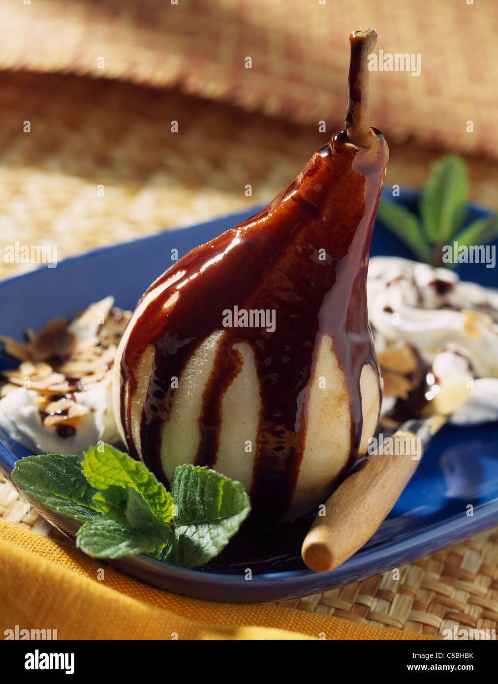 Pear belle helene hi-res stock photography and images - Alamy