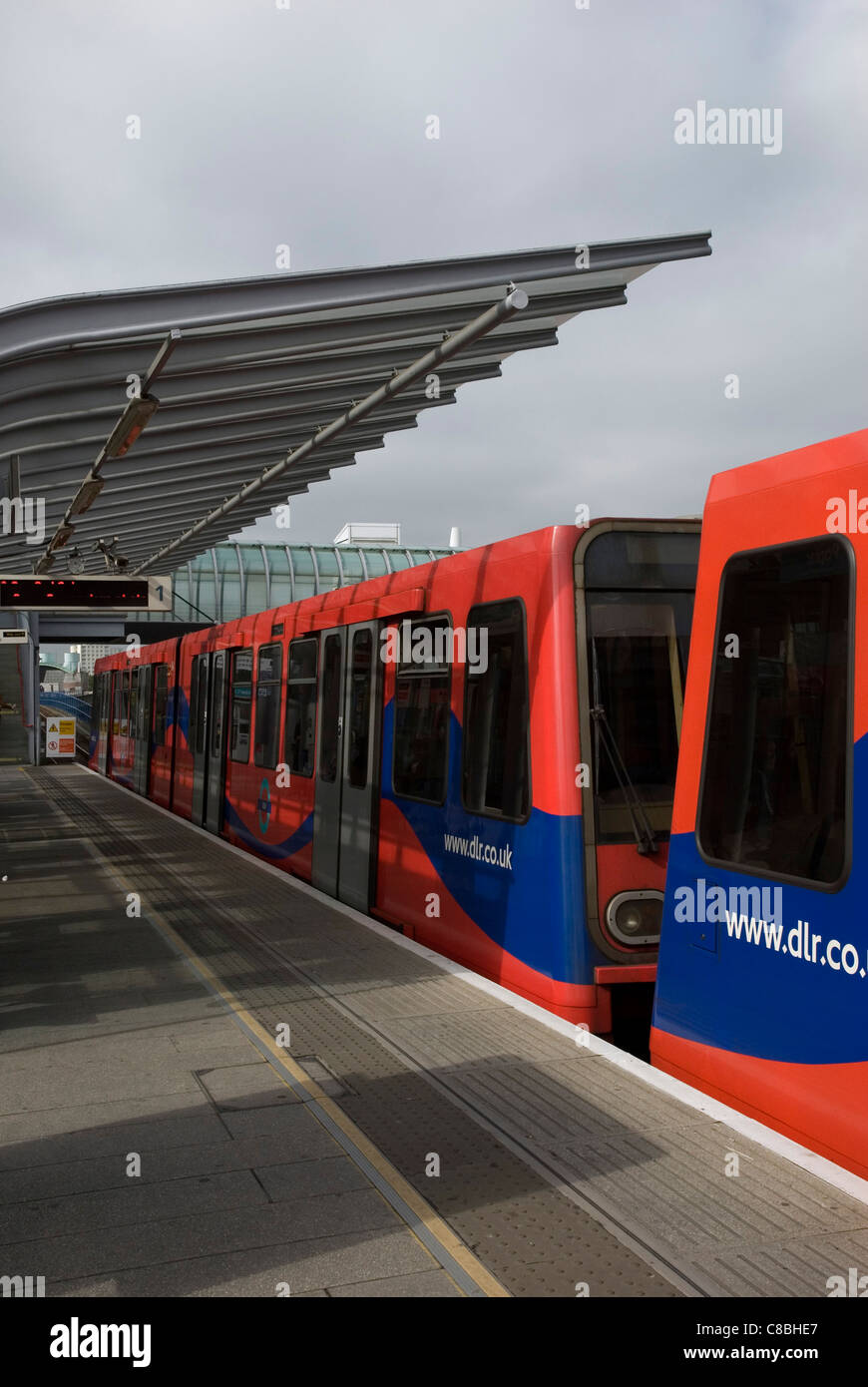 DLR train at station Stock Photo - Alamy