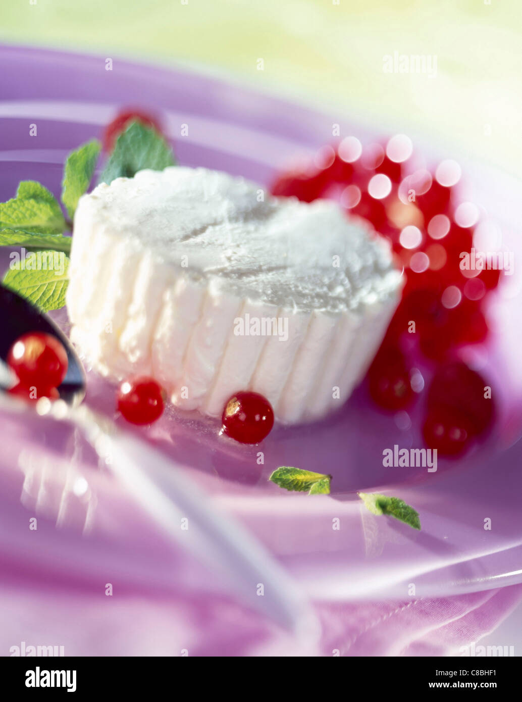 Faisselle with summer fruit Stock Photo - Alamy