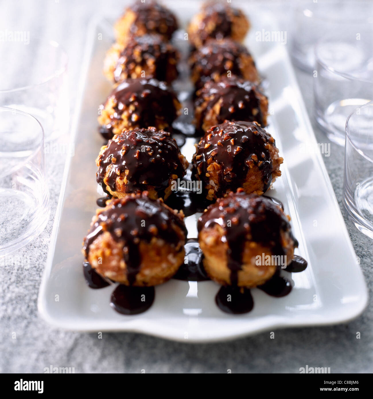 Profiterole style hi-res stock photography and images - Alamy